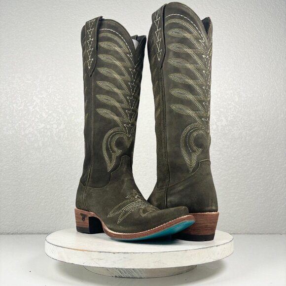 Lane boots | Shoes | New Lane Squash Blossum Green Cowboy Boots Womens ...